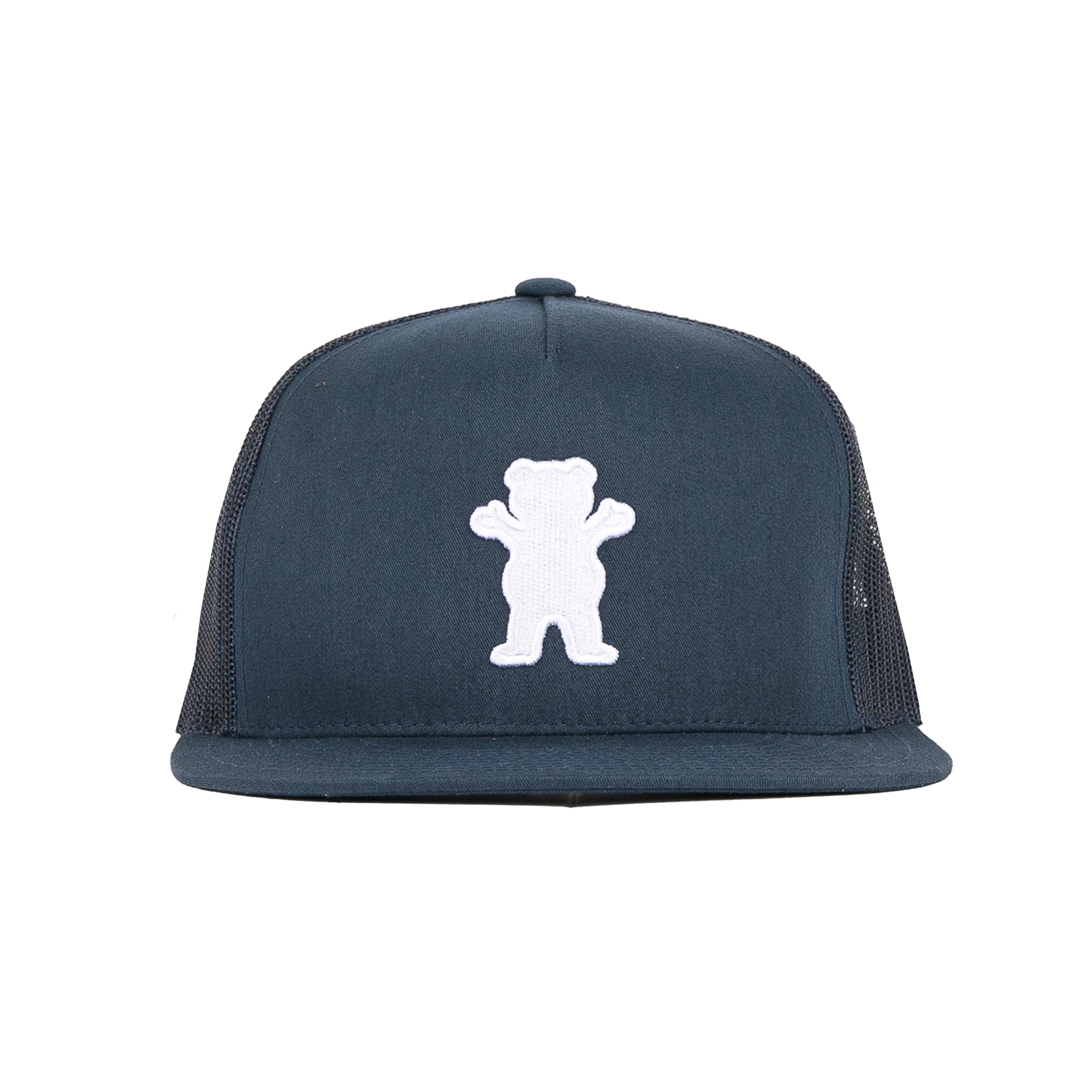 OG Bear Trucker Hat Navy / White – Grizzly Griptape